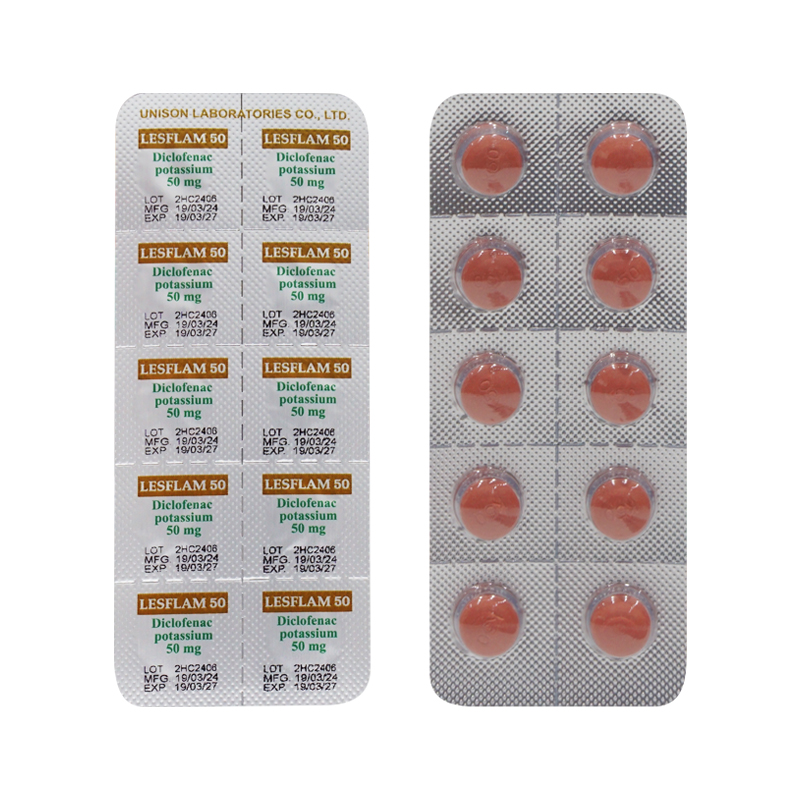 Lesflam 50mg MEDLINE (Box/100s) - Buymed Thailand - ซื้อยาที่บายเมดถูกกว่า